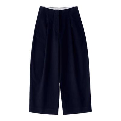 【经典甄选】STUDIO NICHOLSON女士DORDONI深褶阔腿九分裤