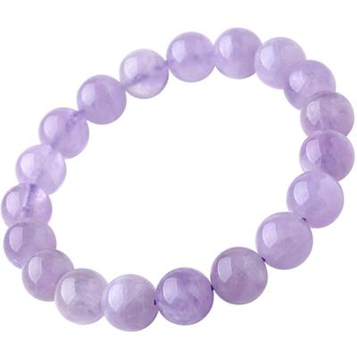 紫水晶手链女玛瑙玉髓玉石散珠子薰衣草紫晶东海水晶九紫离火手串