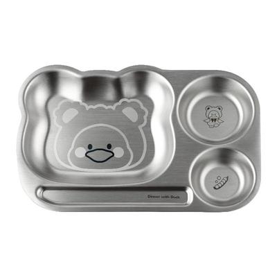 onlycook抗菌304不锈钢分格餐盘