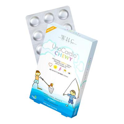 WHC小超人儿童鱼油DHA补脑护眼Omega3 VD3自护力30粒*2盒