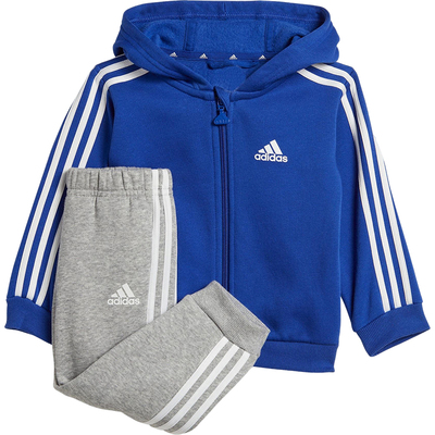 Adidas/阿迪达斯正品2025秋季款婴童针织运动日常慢跑套装IB4763