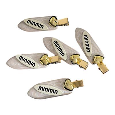 小众设计甜酷字母爱心碎发夹