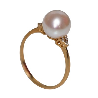 实心加厚正圆无暇AKOYA戒指