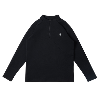 venque/范克男士拉链立领卫衣