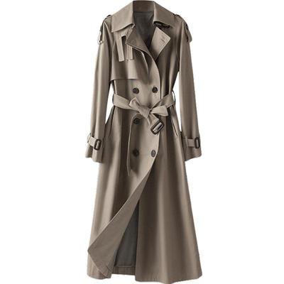 外套中长款纯棉风衣高级感