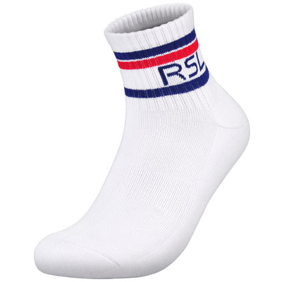 rsl亚狮龙羽毛球袜跑步透气中筒