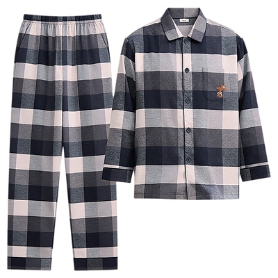 红豆居家男女纯棉舒适家居服套装