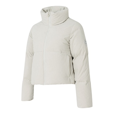 UA/安德玛羽绒服女Limitless热冬系列女装灯芯绒立领保暖夹克外套