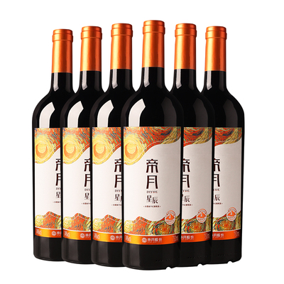 星辰干红葡萄酒中秋送礼礼盒装