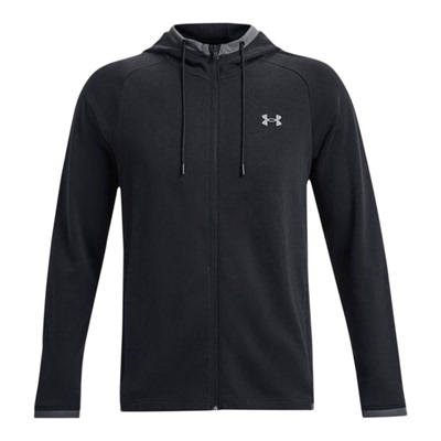 UA/安德玛正品DOUBLE KNIT FZ男子针织连帽夹克外套1379659-001