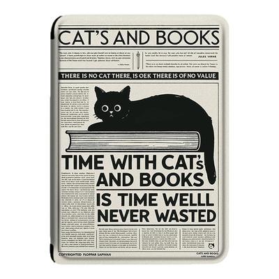 适用乐天KOBO复古黑猫kindle电子书paperwhite手持958保护套KPW4英文5/6新款scribe阅读器oasis2简约3壳K11潮