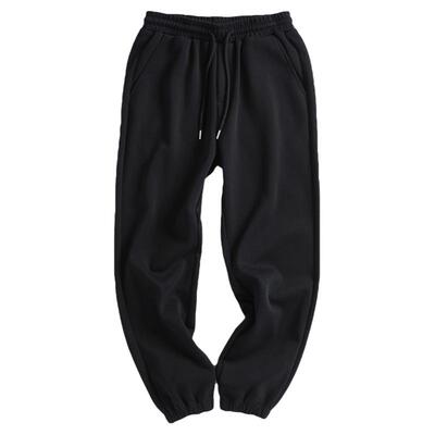 重磅束脚卫裤男春秋款宽松潮牌