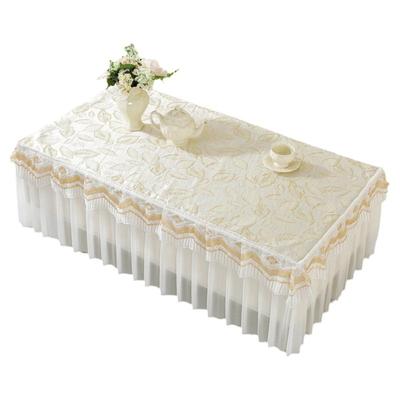 萱丽鹏百搭风格绣花布茶几罩