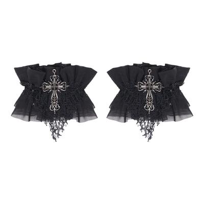 十字架手腕网纱亚文化