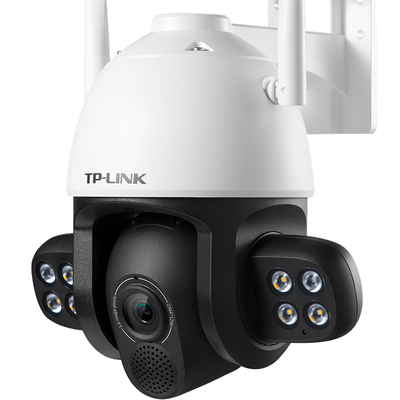 TP-LINK普联360度全景监控摄像头四倍光学变焦家用仓库高清室外防水无线WiFi云台旋转球机网络手机远程监控器