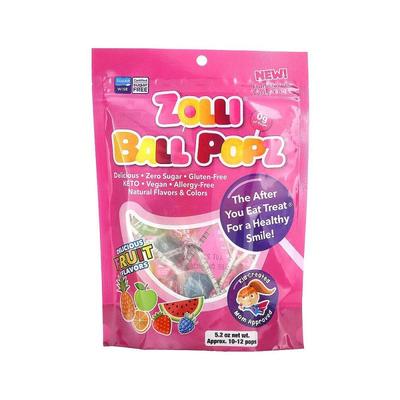 香港直发zollipops祖莉果味棒棒糖水果味保持持久清甜自然147g