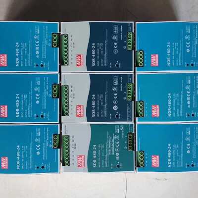 溢价-明纬开关电源：NDR-480-24、输入100-240VAC