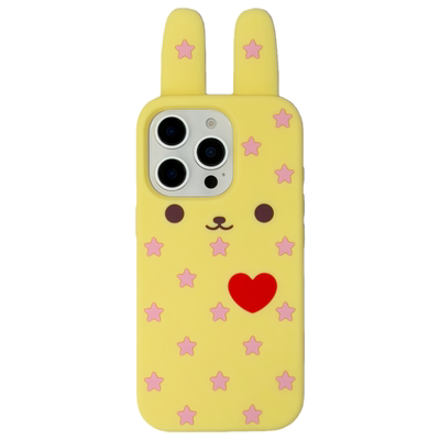 可爱星星兔耳朵iPhone软硅胶壳