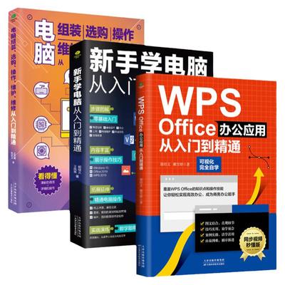 共3册正版办公软件教学书籍