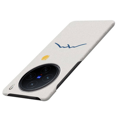 太阳月亮适用vivox200手机壳x200pro套x100ultra新款x300s防摔x90岩沙mini磨砂vivo硬壳x100pro半包边+情侣