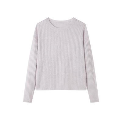 TKYSHOP圆领宽松慵懒风针织衫女