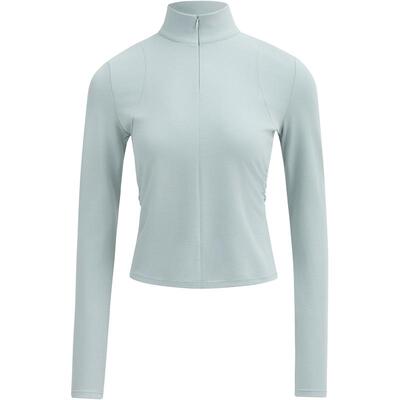 本来BENLAI女士半拉链立领修身运动T恤上衣2026春季新款BNT460001