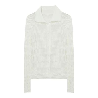 WMWM百搭气质翻领长开衫