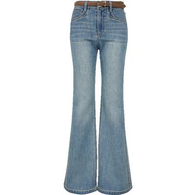 ONLY中腰修身喇叭裤长裤牛仔裤