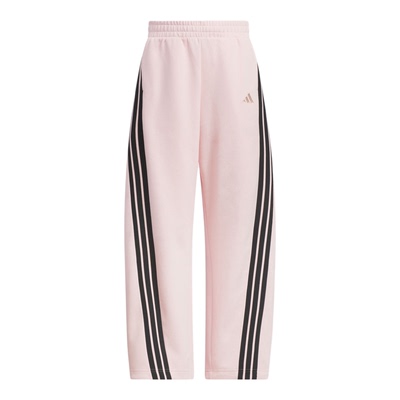 阿迪达斯香蕉裤女裤2025冬宽松三条纹针织扭扭裤休闲运动裤KB7602