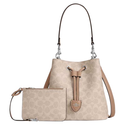 COACH/蔻驰女士rowan 22系列时尚抽绳水桶包单肩斜挎手提包CBH07