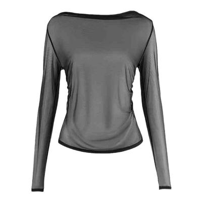 幸棉网纱打底衫薄款防晒长袖上衣