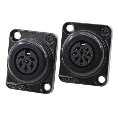 CZXYON科诺恩D型面板安装型手拉手6/8芯数字话筒插座LC-SLS6/SLS8