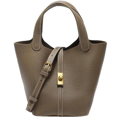 【新年礼物】百丽包包女25冬红色婚包牛皮单肩斜挎水桶包BL880AX6