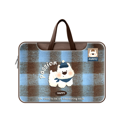 原创插画笔记本重磅电脑包