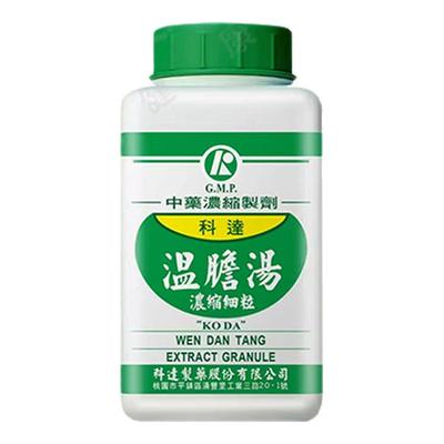 中国台湾科达温胆汤中成药浓缩颗粒治痰热内扰触事胆怯易惊失眠