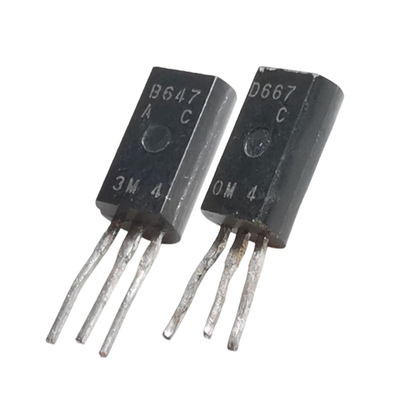 (2对) 2SB647 2SD667 B647 D667 TO-92 音响功率三极管 拆机测好