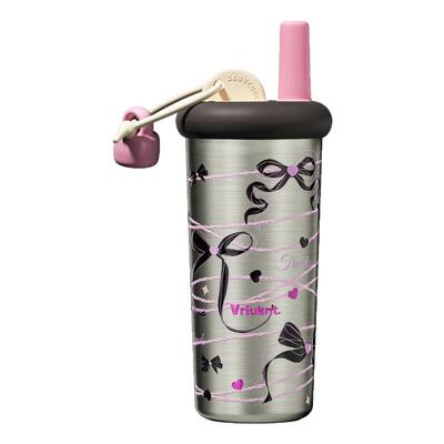 VRIUKNT陶瓷吸管保温杯便携车载