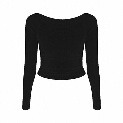 运动上衣女一字肩健身瑜伽普拉提