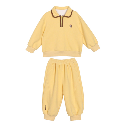 小O爸男婴童 宝宝卫衣套装春秋2026新款婴儿POLO领运动休闲春装