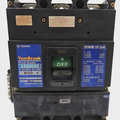 TERASAKI TEMBREAK XS600NS CIRCUIT BREAKER 600AMP, 3 POLES FA