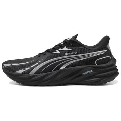 PUMA彪马 Velocity NITRO 4 Gore-Tex 舒适耐用跑步鞋 男款 黑银