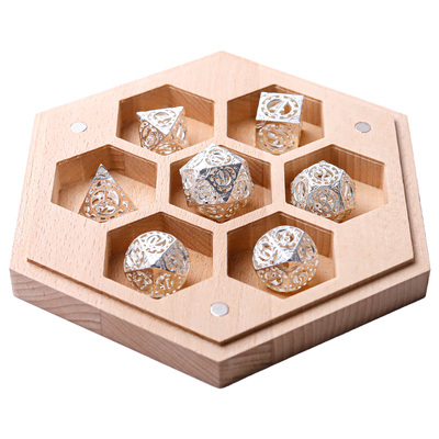 sanseking金属COC跑团骰子套装