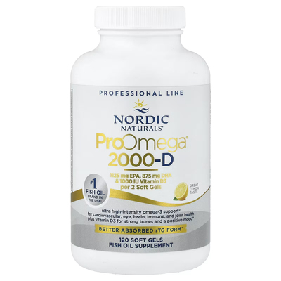 Nordic Naturals美国成人ProOmega 2000D挪威小深海鱼油软胶囊DHA