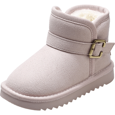 牧童儿童一脚蹬暖绒加厚雪地靴