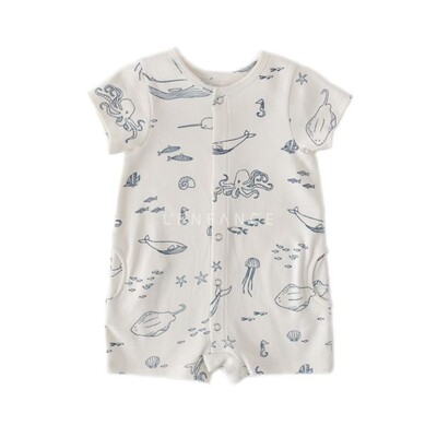 Pehr有机棉23SS短袖包屁连体衣