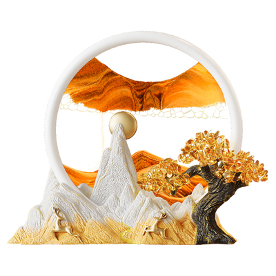 发财树玄关装饰品黄水晶