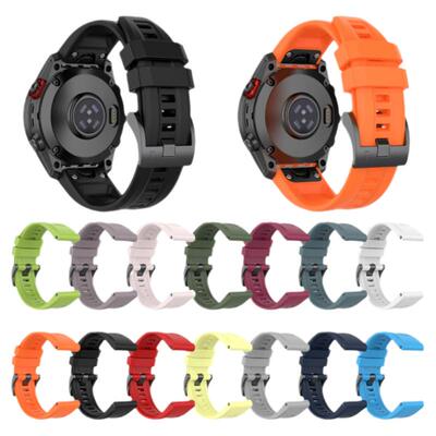适用Garmin佳明Fenix8/7/5/6Xpro/955/965/935/945/MK1Enduro泰铁时MARQ易耐时EPIX手表官方同款硅胶快拆表带