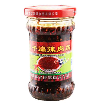 高密特产红高粱干煸辣肉丝辣椒酱