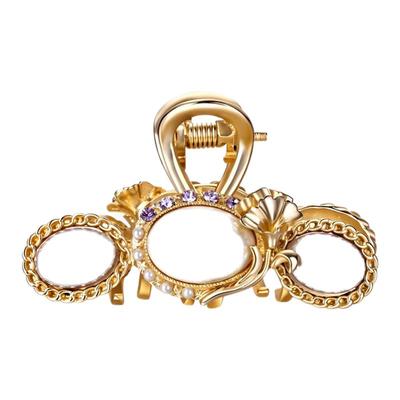 奢蔻巴洛克风珍珠抓夹发卡