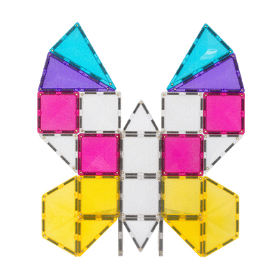 CONNETIX磁力片闪光独角兽包彩窗儿童益智玩具积木礼物生日澳洲